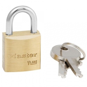 Buy Master Lock 4120KA (KA 213), 4120 Series V-Line Solid Brass Padlock - Mega Depot