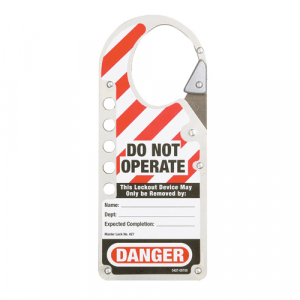 Buy Master Lock 427CLR, Labeled Silver Lockout Hasp - Mega Depot