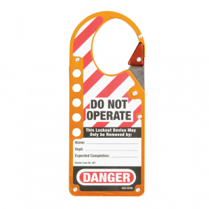 Buy Master Lock 427ORJ, Labeled Orange Lockout Hasp - Mega Depot