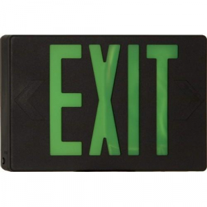 Buy Morris 73025, Green/Black Remote Capable LED Exit Sign - Mega Depot