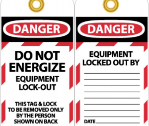 Buy NMC LOTAG8ST, Lockout Tag Lotag 8 "Danger" - Mega Depot