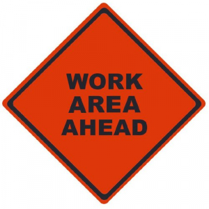 Buy NMC RUM3628, Traffic Sign "Work Area Ahead", 36" x 36", Mesh ...