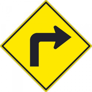 Buy NMC TM240K, 30" x 30" "Right Turn Arrow" Sign - Mega Depot