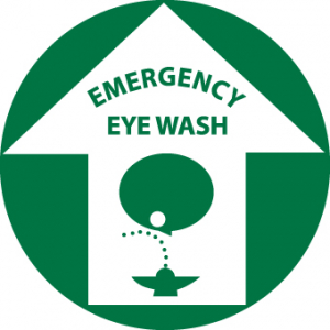 Buy NMC WFS5, Floor Sign "Walk on, Emergency Eye Wash" - Mega Depot