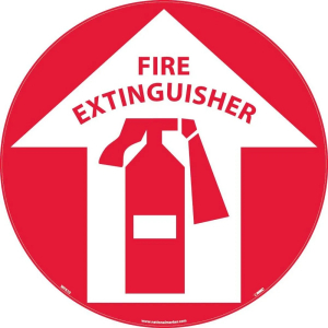 Buy NMC WFSM10, "Fire Extinguisher" Walk On Floor Sign - Mega Depot