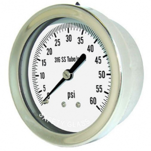 Buy PIC Gauges 315D-254G, 2-1/2" Pressure Gauge, Wall Mount, Dry, 200 ...