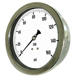 Buy PIC Gauges 6002-4RR-GF, 6000 Series 6" Pressure Gauge, 0/5000 PSI ...