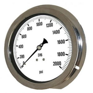 Buy PIC Gauges 6005-4LK-GF, 6000 Series 6" Pressure Gauge, 0/600 PSI ...