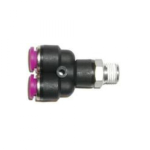 Buy STC YC 3/8 N1/8 K, 3/8" Tube OD x 1/8" NPT Y-Type Connector - Mega ...