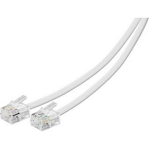 Buy Steren 324-007WH, 7ft 6C Modular Telephone Line Cord White - Mega Depot