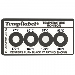 Buy Tempil 026702, Series 4 Tempilabel Temperature-Indicating Label ...