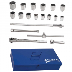 Buy Williams JHWWSX-21TB, 1 Drive Socket and Drive Tool Set SAE 21 ...