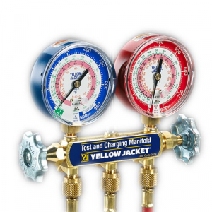Buy Yellow Jacket 42004, Series 41 Manifold with 3-1/8" Gauges - Mega Depot