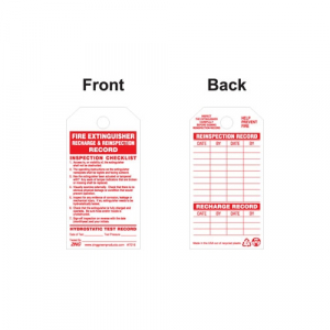 Buy Zing Green Products 7016, Tag "Fire Extinguisher Inspection" - Mega ...