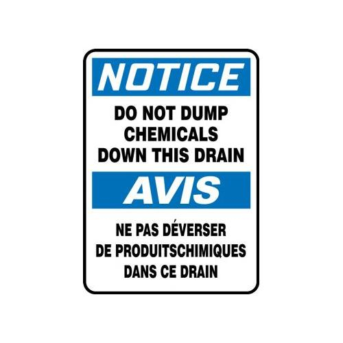 Buy Accuform FBMCHL829XV10, Bilingual Safety Sign "Do Not Dump ...