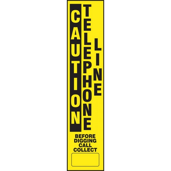 Buy Accuform FMK841YLD, Convex Ground Stake w/ Utility Line-Marking ...