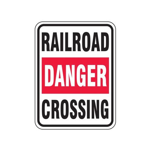 Buy Accuform FRR333HP, Rail Sign "Danger - Railroad Crossing" - Mega Depot