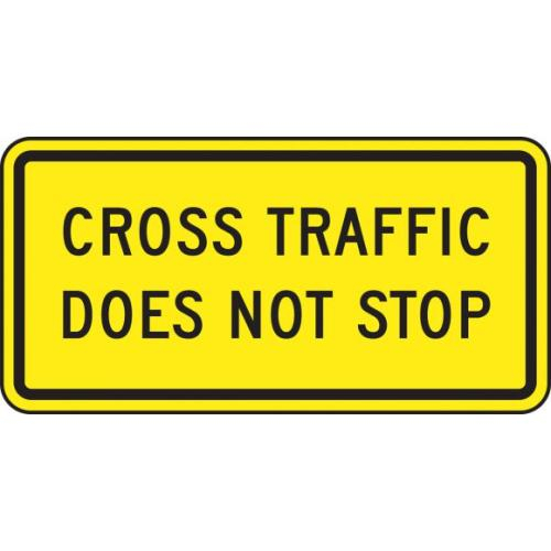 Buy Accuform FRR501RA, Intersection Warning Sign "Cross Traffic ...