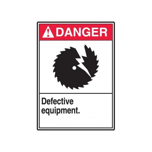 Buy Accuform LEQM171XVE, 5" x 3-1/2" Safety Label "Defective Equipment ...