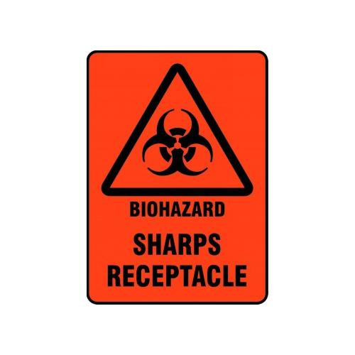 Buy Accuform MBHZ516XP10, Safety Sign "Biohazard - Sharps Receptacle ...
