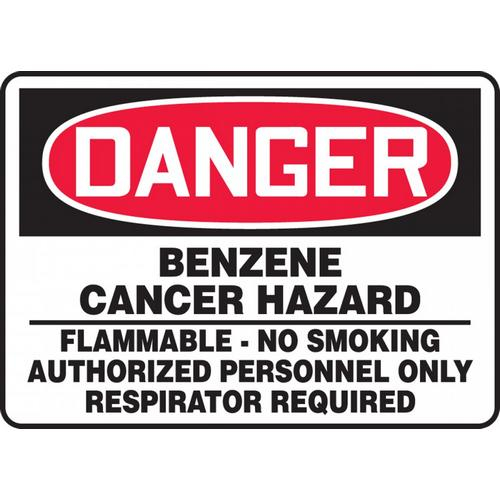 Buy Accuform MCAW028XT, OSHA Sign "Benzene Cancer Hazard Flammable ...