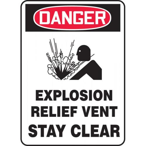 Buy Accuform MCHL263XL, OSHA Sign "Explosion Relief Vent Stay Clear ...