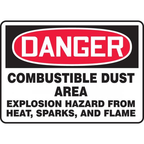 Buy Accuform MCHL283VP, OSHA Sign "Combustible Dust Area Explosion ...