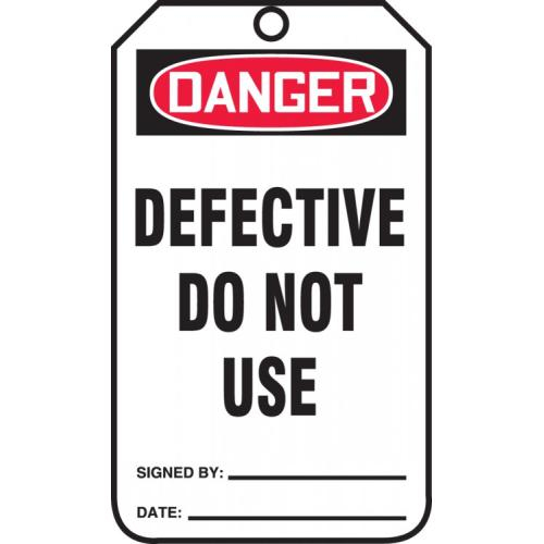 Buy Accuform MDT258CTP, PF-Cardstock Tag "Defective Do Not Use" - Mega ...