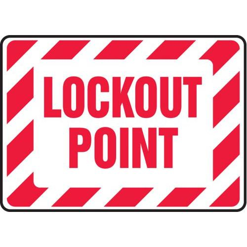 Buy Accuform MLKT506VS10, 10" x 14" Lockout/Tagout Sign "Lockout Point ...