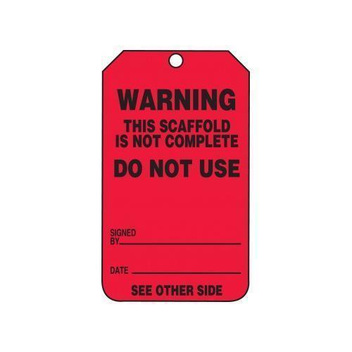 Buy Accuform TRS322PTM, Scaffold Status Safety Tag "Warning- Do Not Use ...