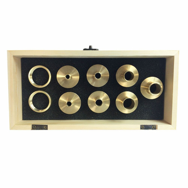 Buy Big Horn 19604, Brass Router Template Guide / Bushing Set - Mega Depot