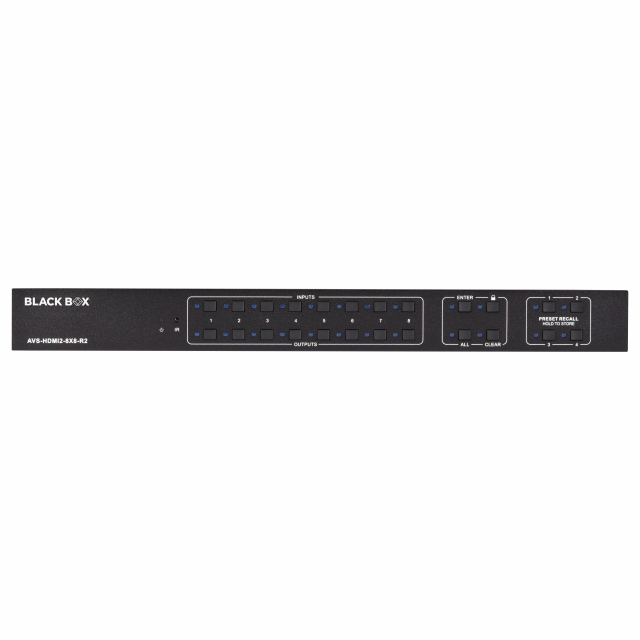 Buy BlackBox AVS-HDMI2-8X8-R2, Video Matrix Switcher, HDMI 2.0, 8X8 - Mega Depot