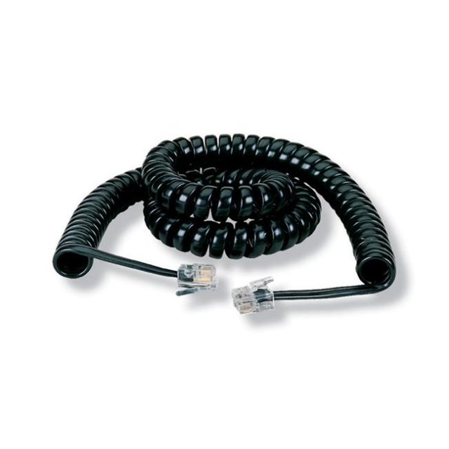 Buy BlackBox EJ300-0025, RJ-22 Coiled Handset Cord - Mega Depot