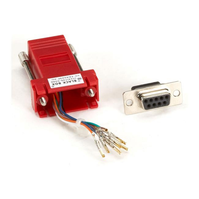 Buy BlackBox FA4509F-RD, DB9 Colored Modular Adapter - Mega Depot