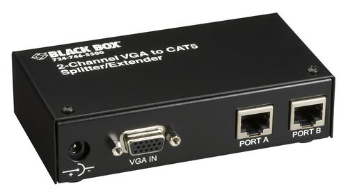 Buy BlackBox AC600A, 2-Chnl Mini CAT5 VGA Splitter/Extender Transmitter ...