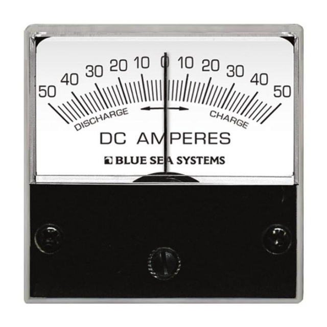 Buy Blue Sea Systems 8254B-BSS, DC Micro Ammeter, 50 - 0 - 50A with ...