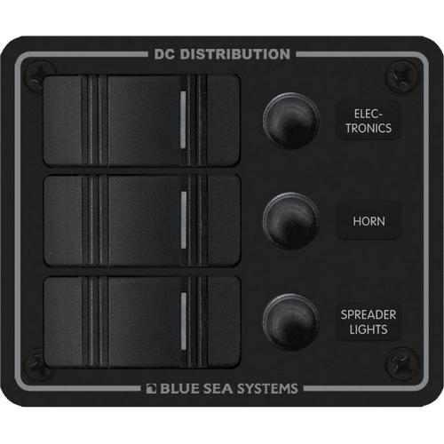 Buy Blue Sea Systems 8374-BSS, Water Resistant Circuit Breaker Panel ...