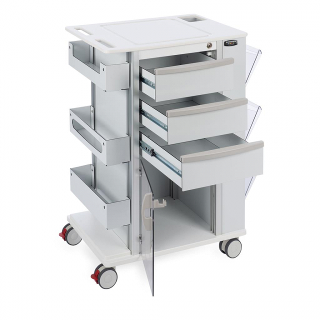 Buy Bowman Dispensers CT201-0000, Rolling Storage Cart with 3" Casters ...