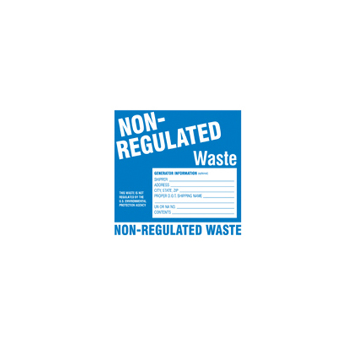 Buy Brady 121158, Waste Generator Information Label - Mega Depot