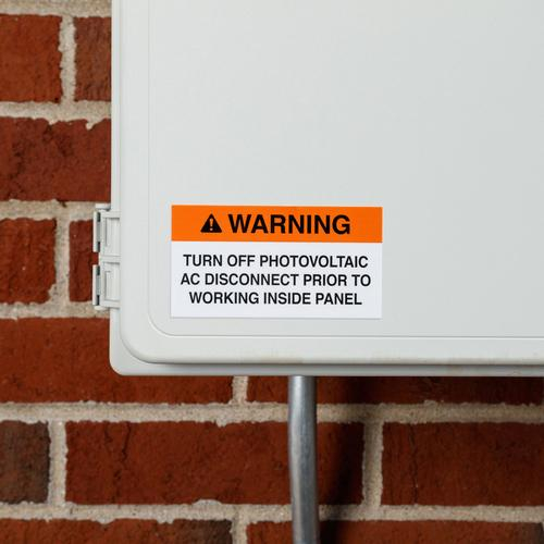 Buy Brady 149891, Pre-Printed Warning Label - Mega Depot