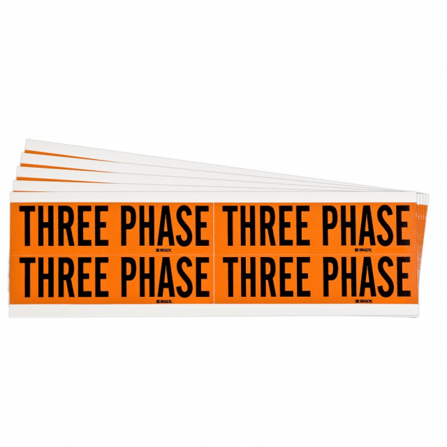 Buy Brady 152380, Conduit and Voltage Label "Three Phase" - Mega Depot