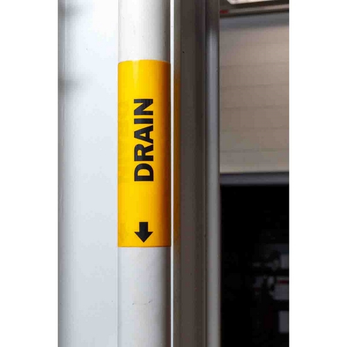 Pipe Markers Wrap Around Pipe Marker Brady 5614-I High Performance ...