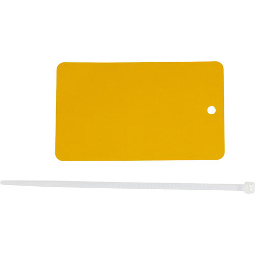 Buy Brady 56936, 5" x 3" Metal Metal Write-On Tag, Yellow - Mega Depot