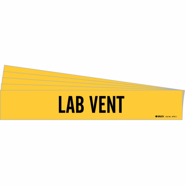 Buy Brady 8792-1-PK, Pipe Marker "Lab Vent", 2.25 in H x 14 in W - Mega ...