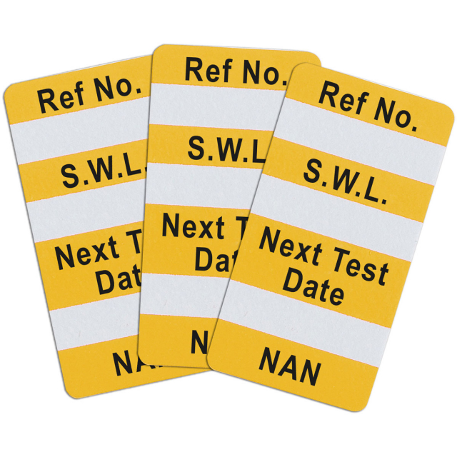 Buy Brady NAN-NAN YELLOW, 1.325" x 0.7" NanoTag Inserts - Mega Depot