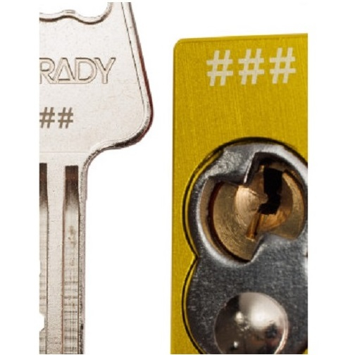 Buy Brady SDAL-YLW-38ST-050, Lockout Padlock, Yellow, Key Code 050 ...