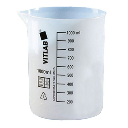 Buy BrandTech V111004, VITLAB 1000ml ETFE Griffin Beaker with Graduation - Mega Depot