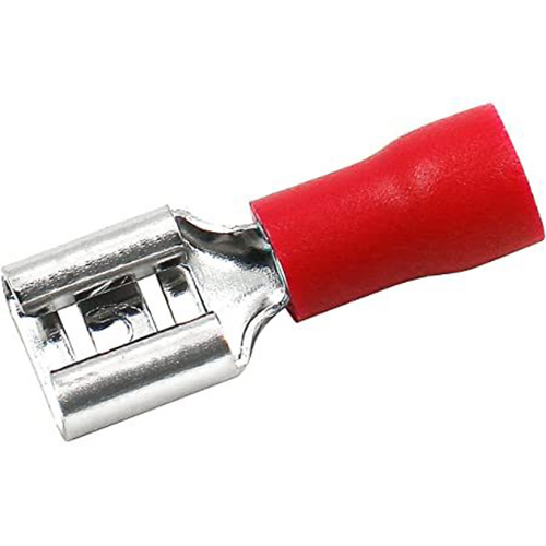 Buy Burndy QP18F25X03BG25, Vinyl Female Terminal for 18 AWG, 0.25" x 0. ...