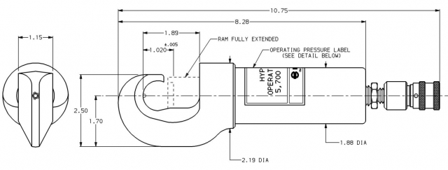 Buy Burndy Y29BH, Hypress 4.5 Tons Remote Operated Hydraulic Tool ...