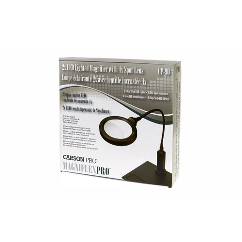 Buy Carson Optical CP-90, MagniFlex Pro CP-90 2x LED Lighted Magnifier ...
